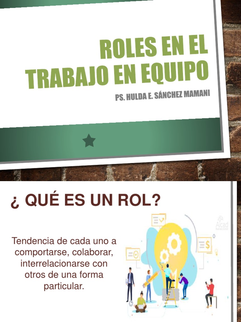 Roles en el Trabajo en Equipo | PDF | Crecimiento personal y profesional