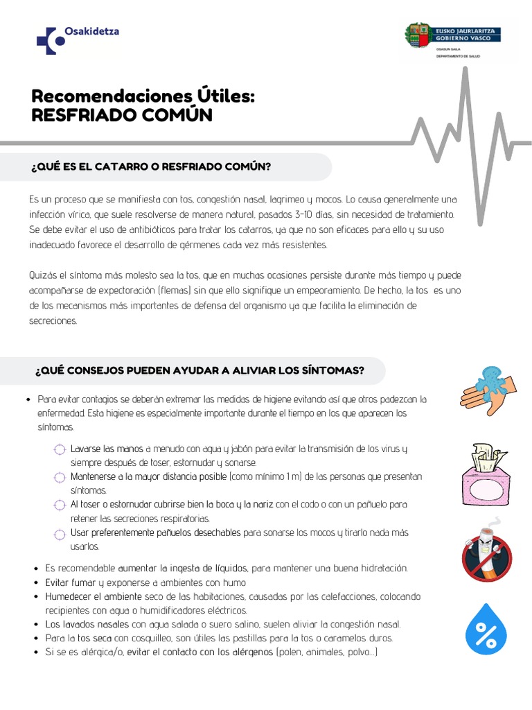 catarro-adultos-2 | PDF | Resfriado comun | Tos