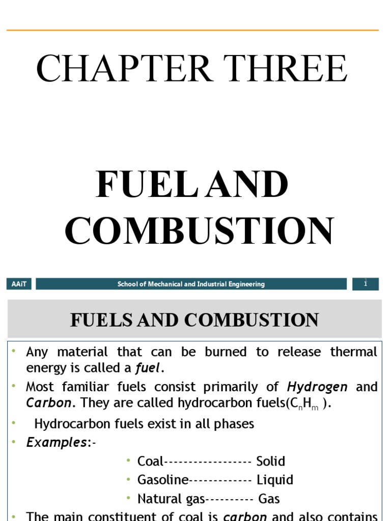 Chapter 3 - Fuel and Combustion - Modified | PDF | Combustion ...