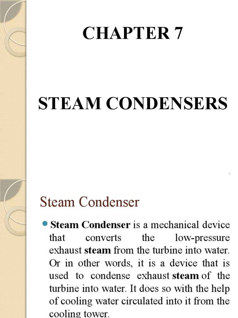 Chapter 7 - Steam Condenser - Modified | PDF | Heat Exchanger | Water
