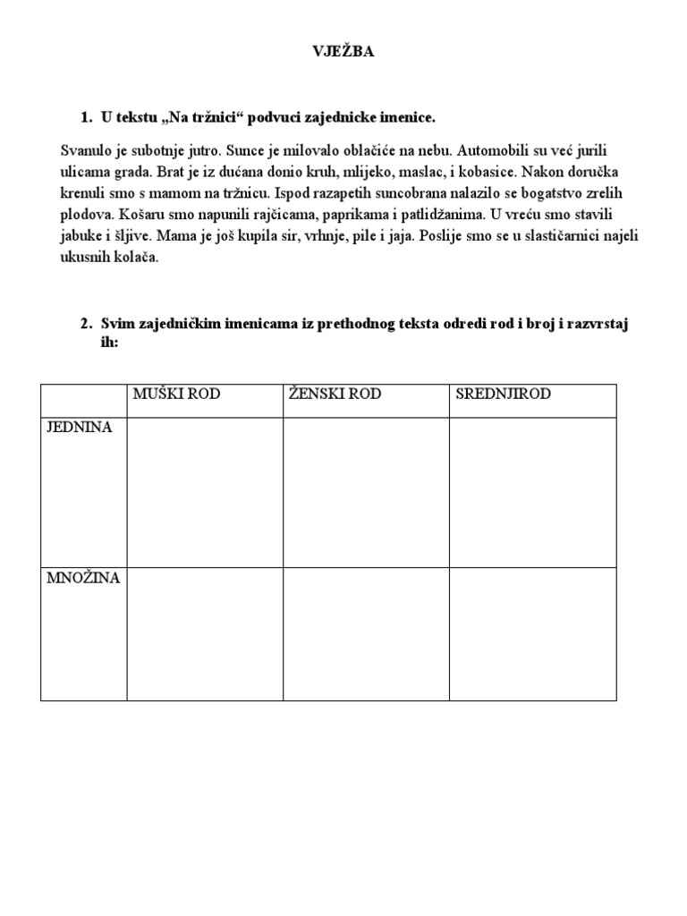 Vjezba Gramatikaa | PDF