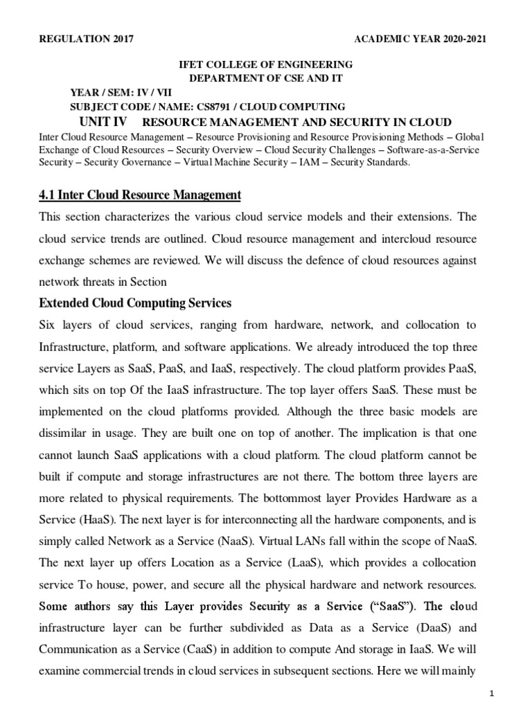 CC Unit-4 Module | Download Free PDF | Cloud Computing | Transport ...