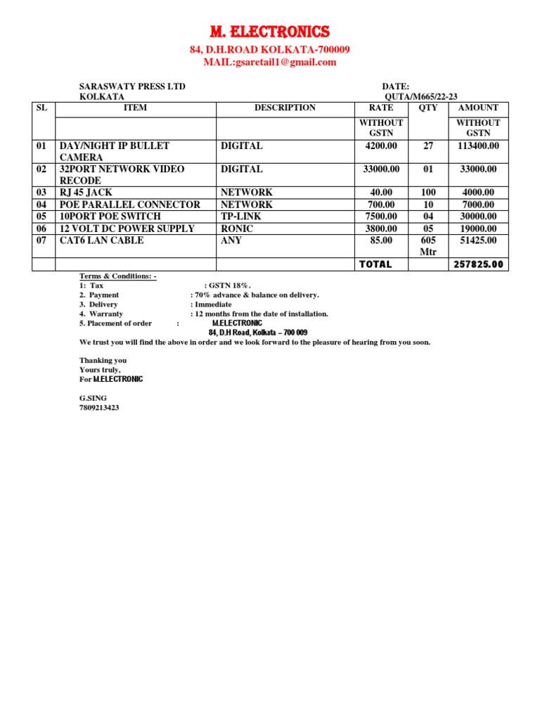 Ip CCTV Support 2 MM Elec | PDF | Manufactured Goods | Electronics