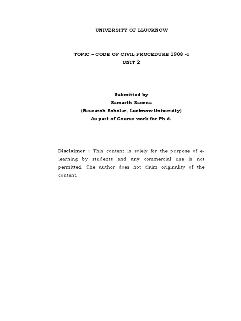 1 Law | PDF | Lawsuit | Pleading