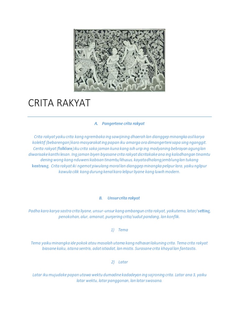 Crita Rakyat | PDF