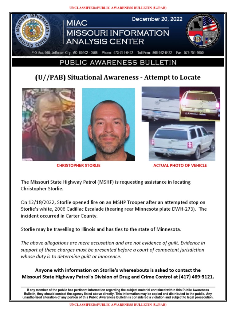 Christopher Storlie MSHP Alert | PDF