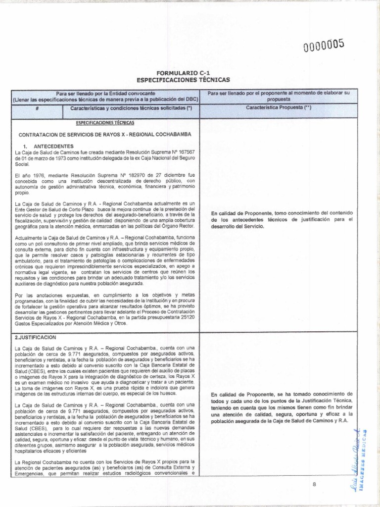 Form C1 | PDF | Hospital | Cuidado de la salud