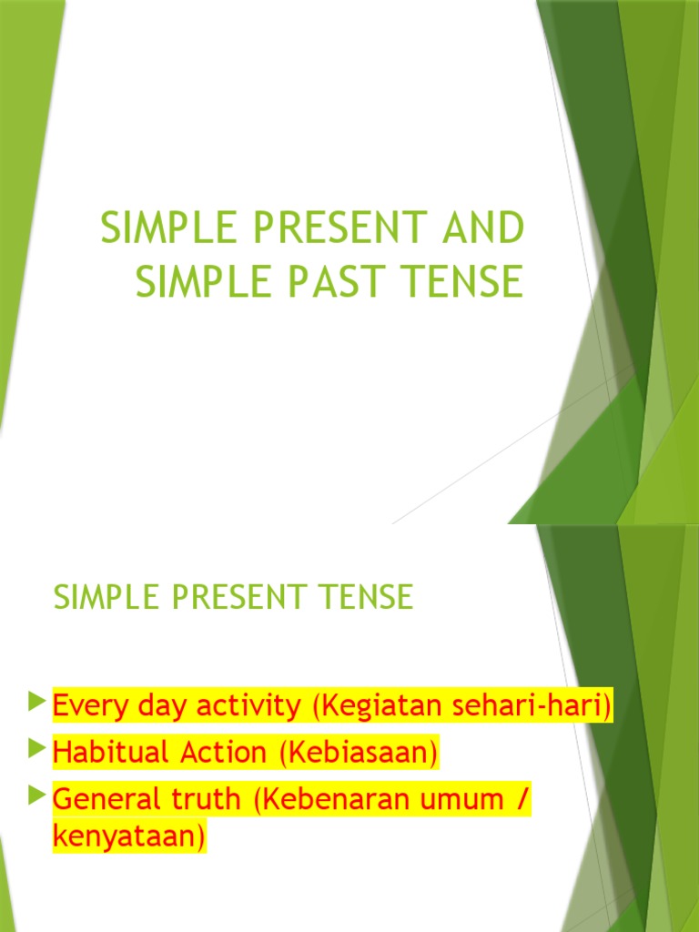 Simple Present and Simple Past Tense | PDF | Verb | Grammatical Tense