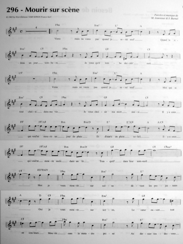 Mourir Sur Scène - Dalida - 2 Map | PDF