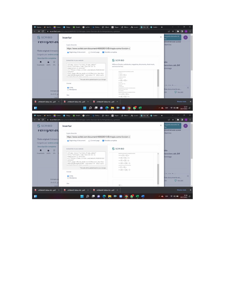 Introduccion 206 | PDF | Temperatura | Entropía