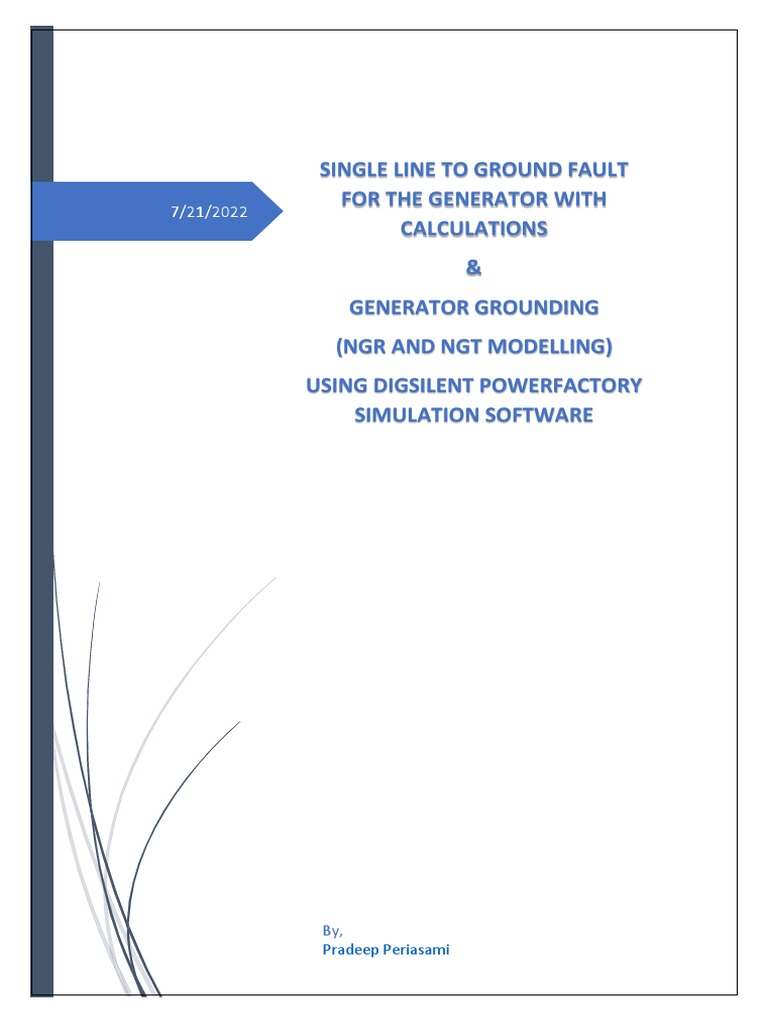 Single Line To Ground Fault | PDF | Transformer | Resistor