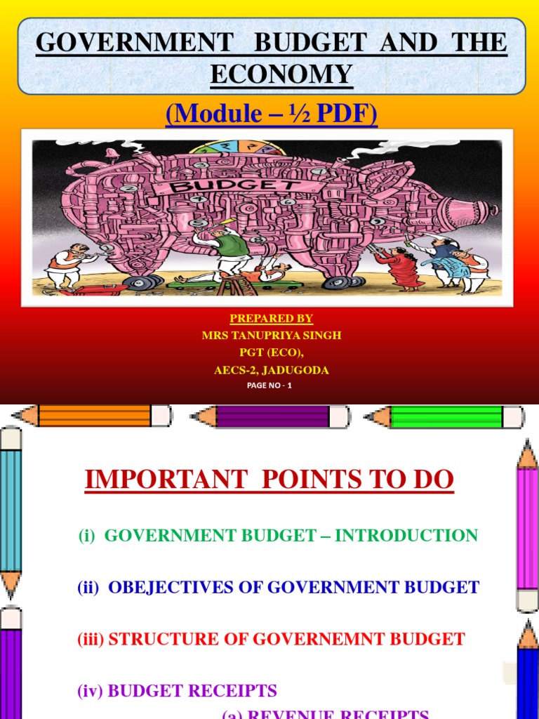 M01 Government Budget and The Economy PPT | PDF | Taxes | Value Added Tax