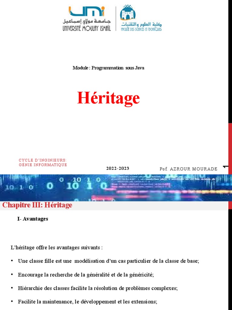 Chapitre 3 Heritage | Télécharger gratuitement PDF | Classe (informatique) | Interface ...