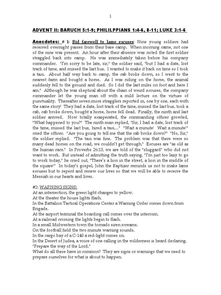 ADVENT II (C) - 2006 (Luke 3. 1-6) | PDF | John The Baptist | Jesus