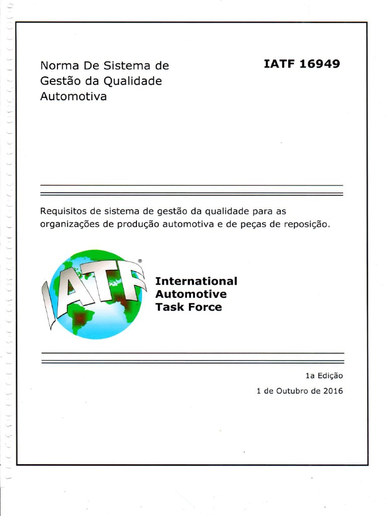 Norma Iatf 16949-2016 | PDF
