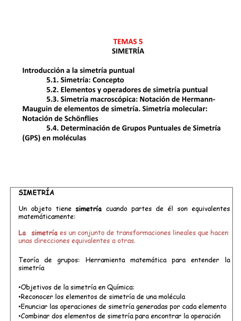 Tema 5 | PDF | Rotación | Simetría