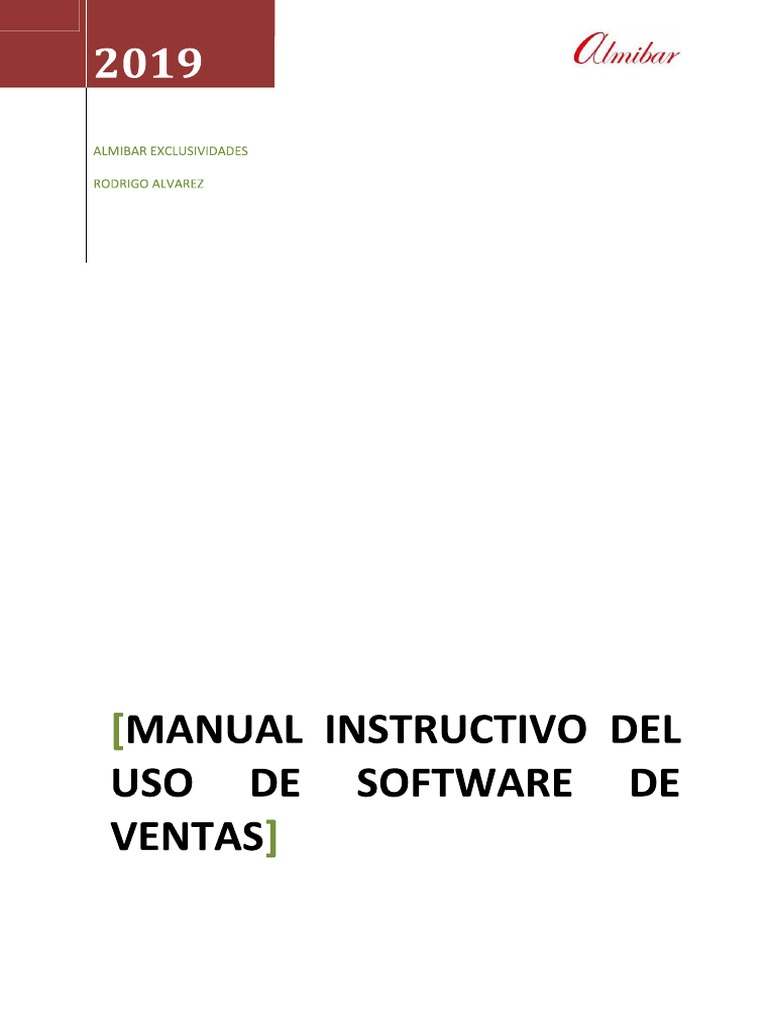 Instructivo de Software Ventas | PDF