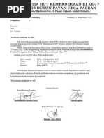 Surat Edaran 17 Agustus 2025 - Karya Muda | PDF