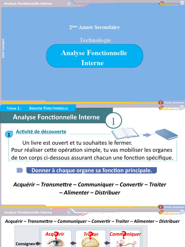 Analyse Fonctionnelle Interne -2023 | PDF | Capteur | Analogique