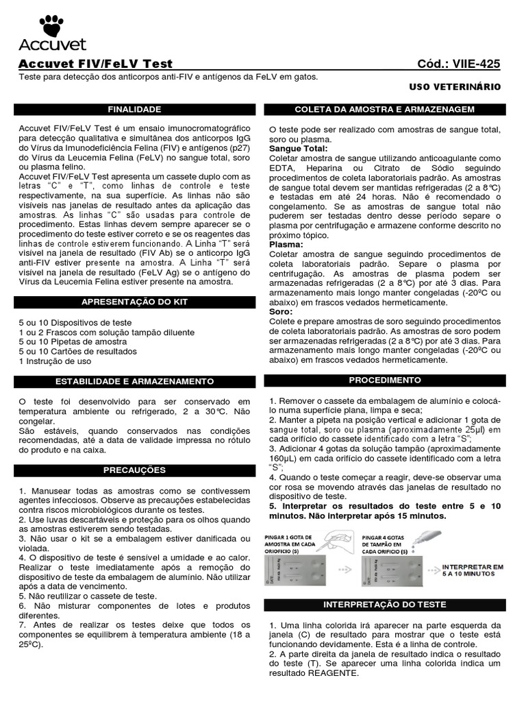 FIV FeLV | PDF | Elisa | Especialidades médicas
