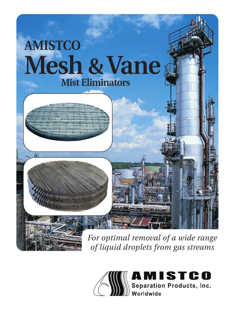 AAAA - NEW - Mesh Gas Liquid Separation | PDF | Drop (Liquid) | Gases