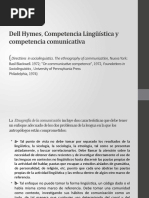 Modelo SPEAKING de Hymes | PDF | Dialecto | Lingüística