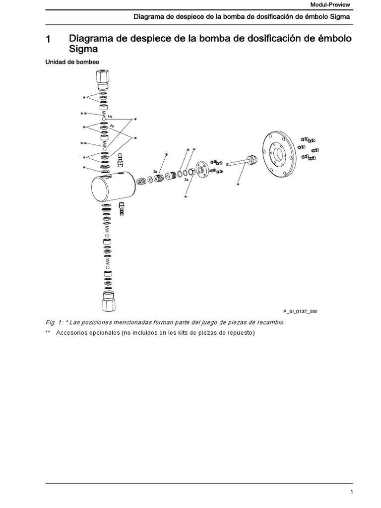 Diagrama de Explosion Sigma de Pistón | PDF