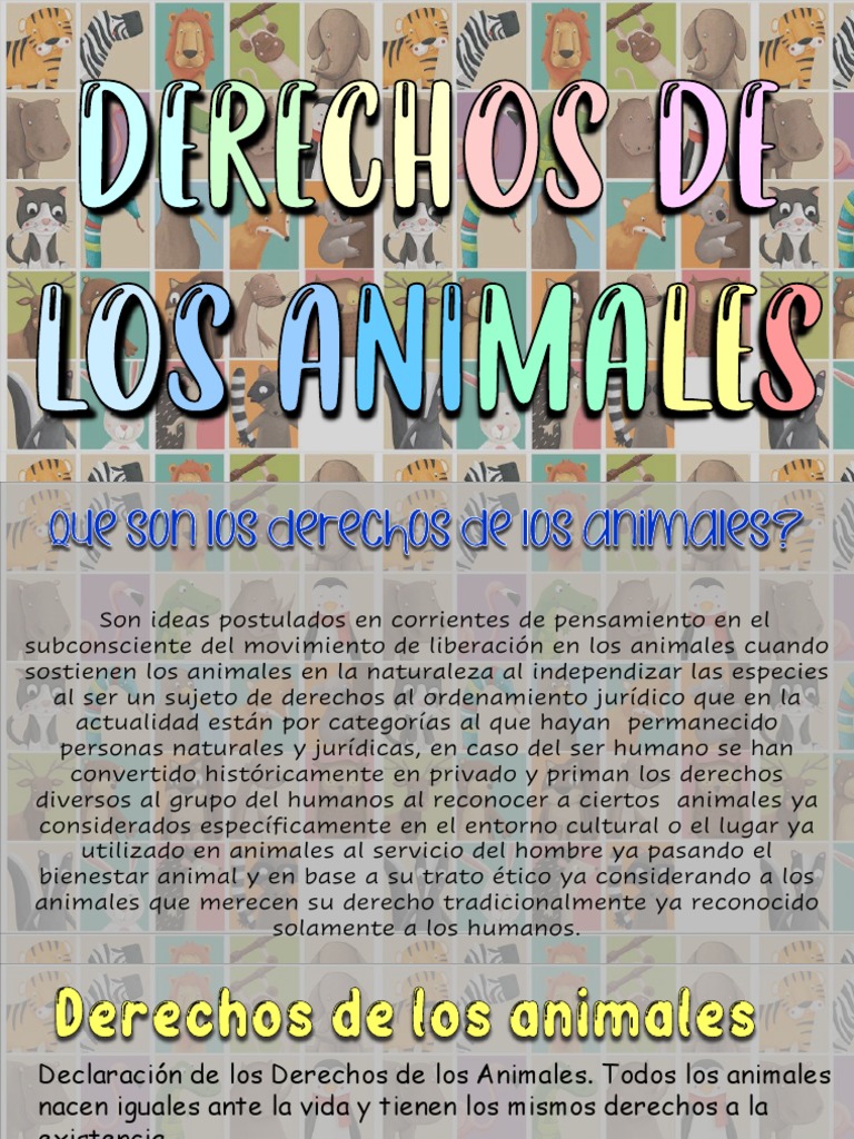 Derechos de Los Animales | Descargar gratis PDF | Derechos | Derechos ...