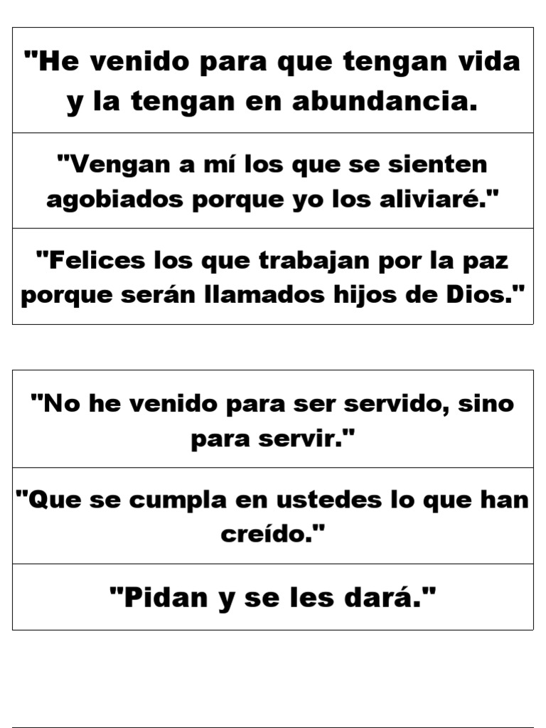 Frases He Venido para Que Tengan Vida y La Tengan en Abundancia | PDF