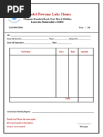 Hotel Lodge Bill Format Template | PDF | Receipt | Commerce