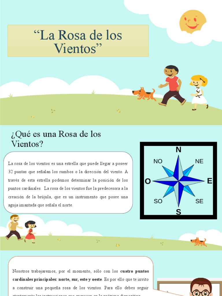 Rosa de los Vientos para Niños | PDF | Brújula