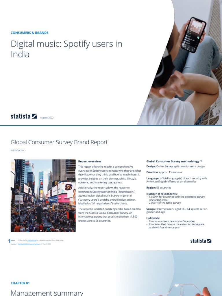 Study Id91155 Digital Music Spotify in India Brand Report | PDF ...