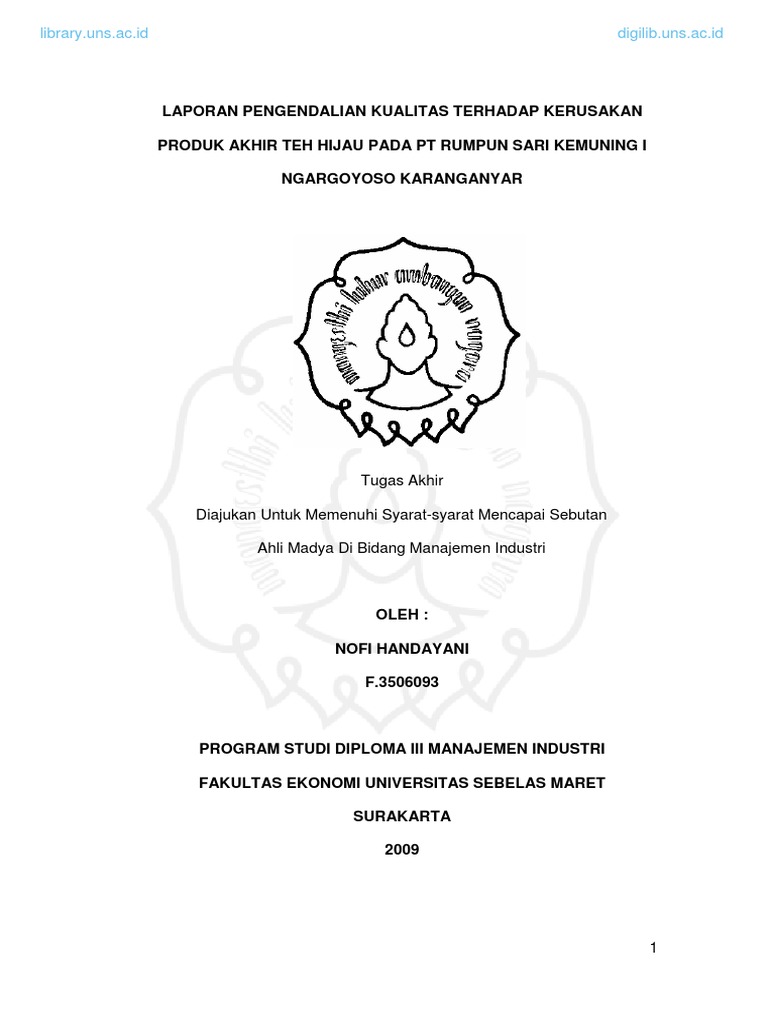 Pengendalian Kualitas Teh Hijau PT RSK | PDF