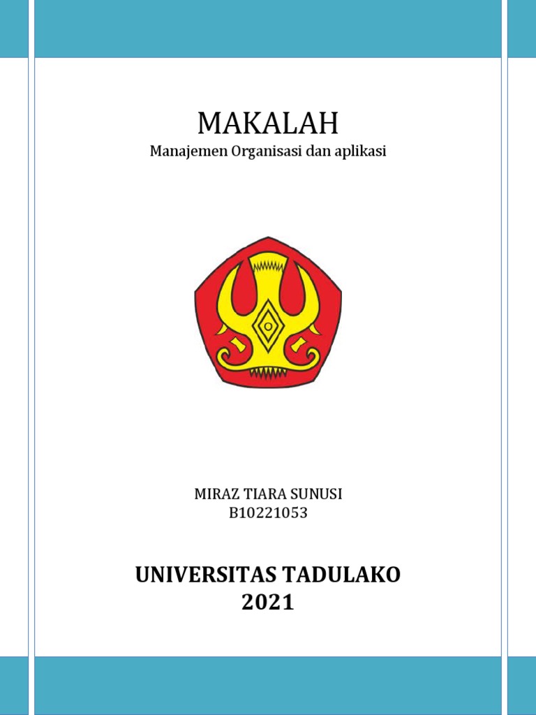 Makalah Manajemen Organisasi Dan Aplikasi | PDF | Karier & Perkembangan