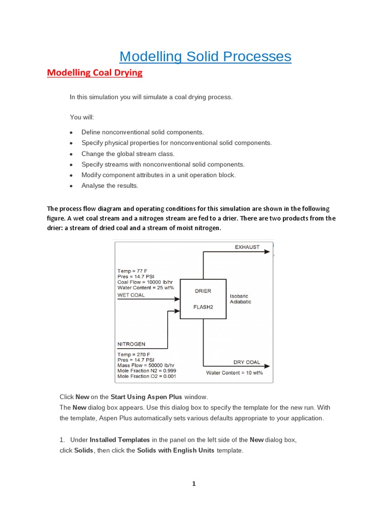 Modeling Solid Processes in ASPEN | PDF | Phase (Matter) | Thermodynamics