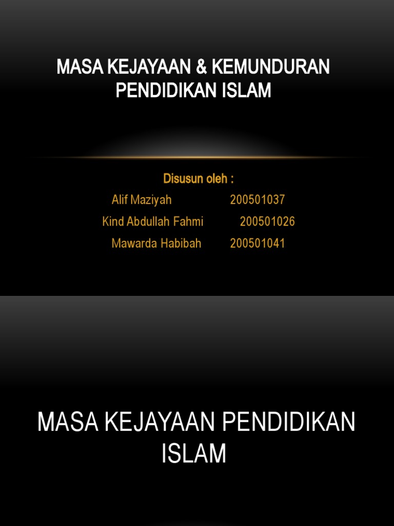Kejayaan dan Kemunduran Pendidikan Islam | PDF
