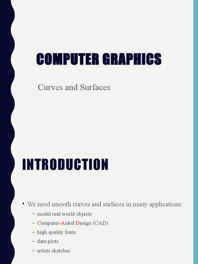 Lectures - 11 - 12 - Curve - and Surface - Representation | PDF ...