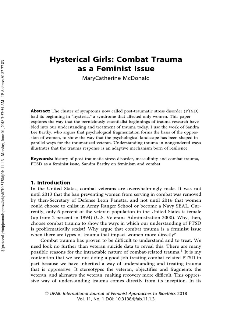 Mcdonald 2018 | PDF | Hysteria | Sigmund Freud