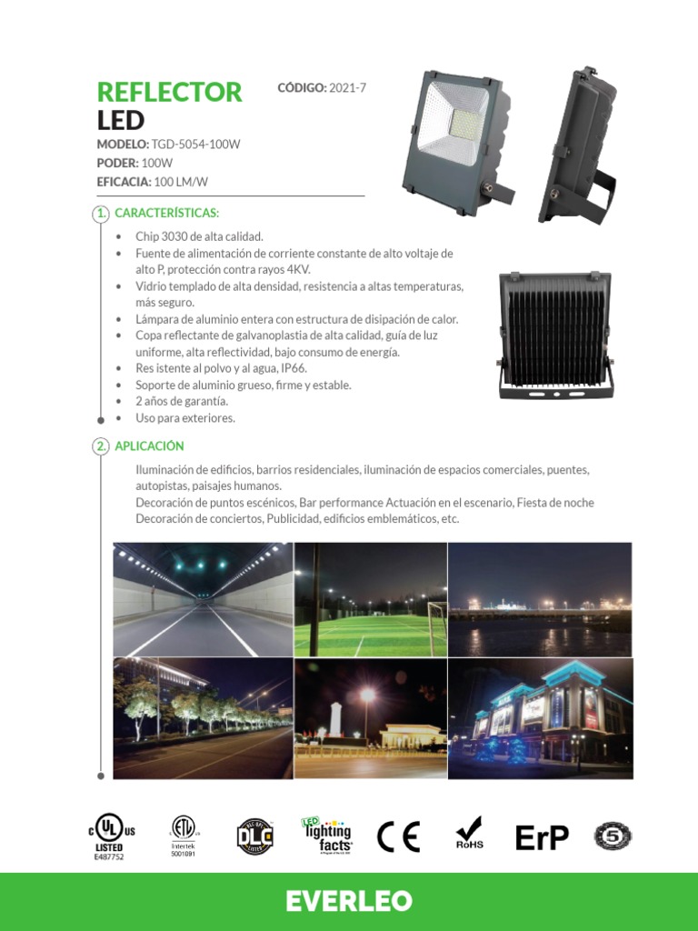 Ficha Técnica 100W | PDF