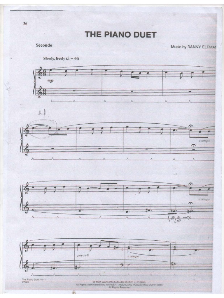 The Piano Duet | PDF