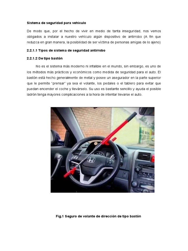 Sistema De Seguridad Del Vehiculo Pdf Teléfonos Móviles Sistema