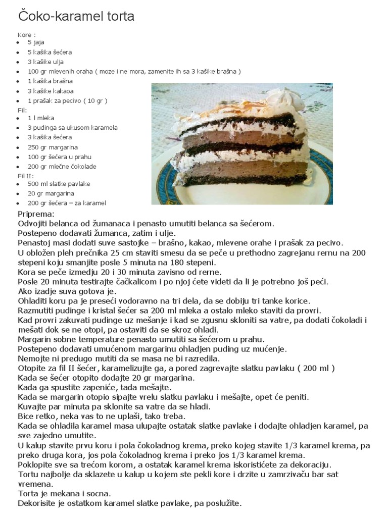 Čoko karamel torta | PDF