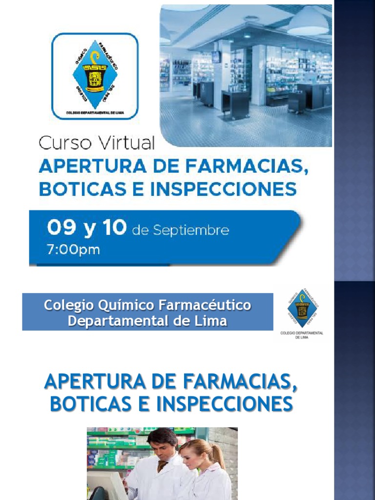 Apertura de Farmacias y Boticas | PDF | Farmacia | Farmacéutico