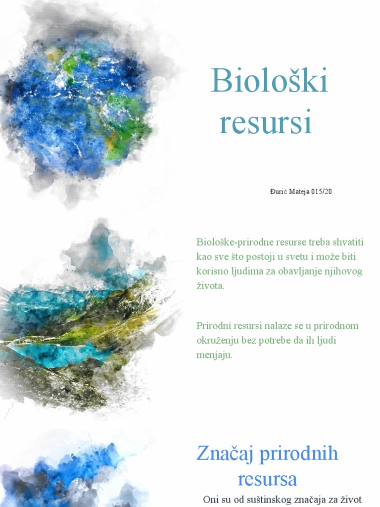Bioloski Resursi | PDF