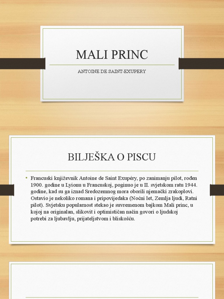 Mali Princ | PDF