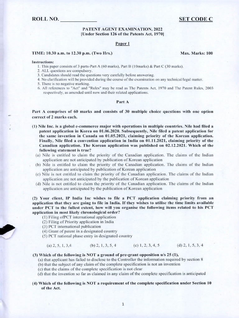 Paper I | PDF | Patent | Patent Application