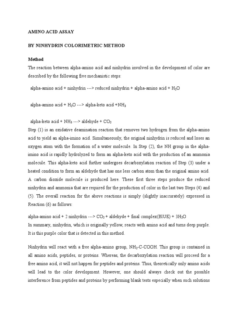 Experiment | PDF | Amino Acid | Chlorophyll