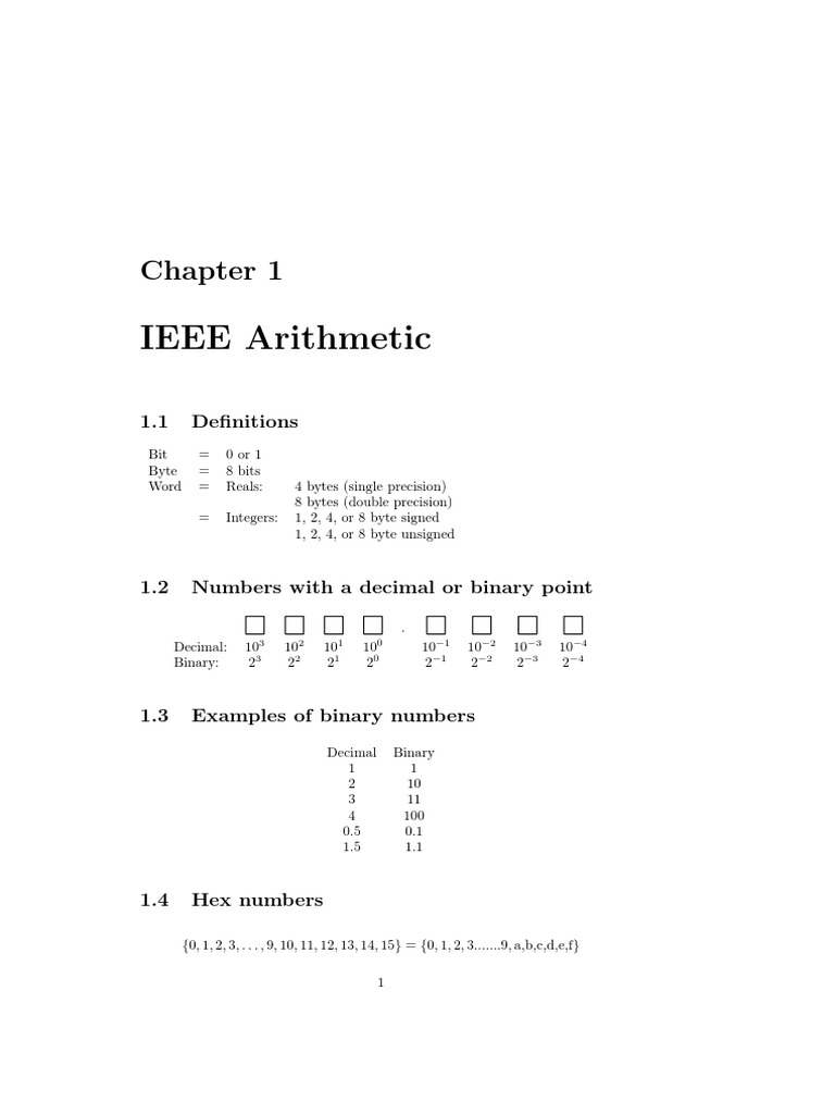 IEEE Arithmetic | PDF | Theoretical Computer Science | Computing