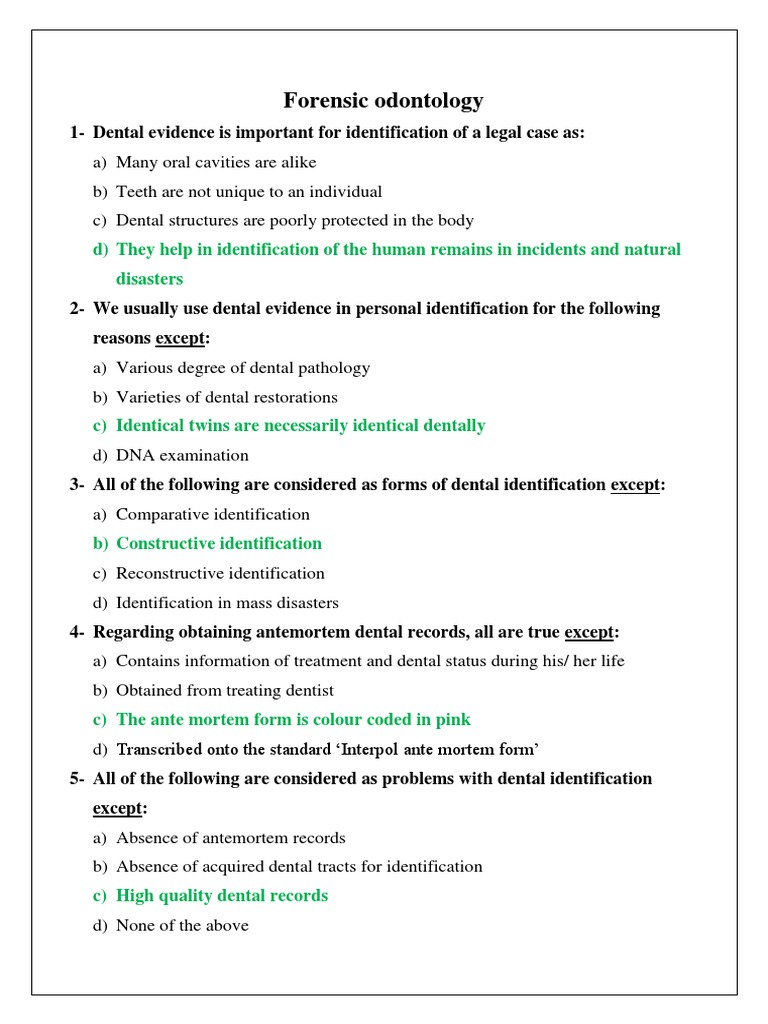 Forensic Odontology | PDF