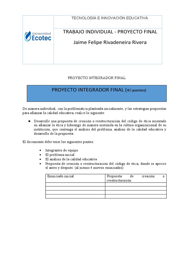 Guia Actividad 12 Trabajo Individual - Proyecto Integrador Final (3) Jaime Felipe Rivadeneira ...